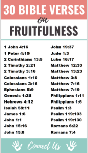 30 Transcendent Bible Scriptures on Fruitfulness – ConnectUS