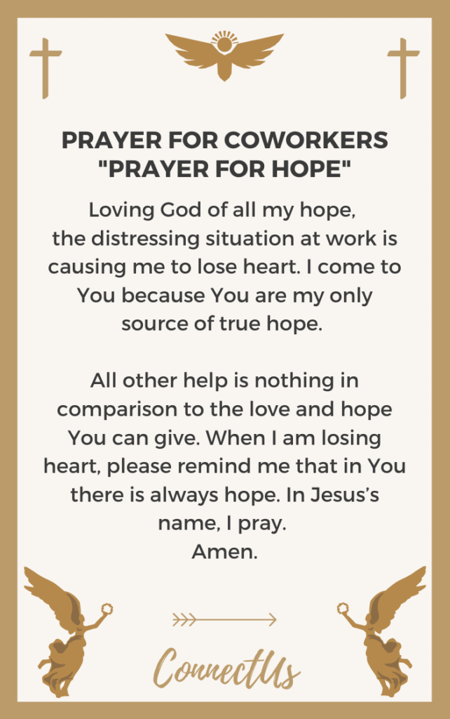 25 Encouraging Prayers for Difficult Coworkers – ConnectUS