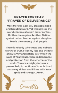 20 Powerful Prayers for Fear – ConnectUS