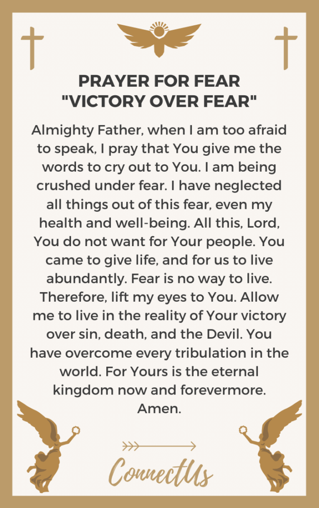 20 Powerful Prayers for Fear – ConnectUS