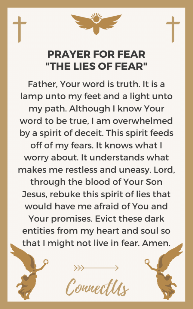 20 Powerful Prayers for Fear – ConnectUS