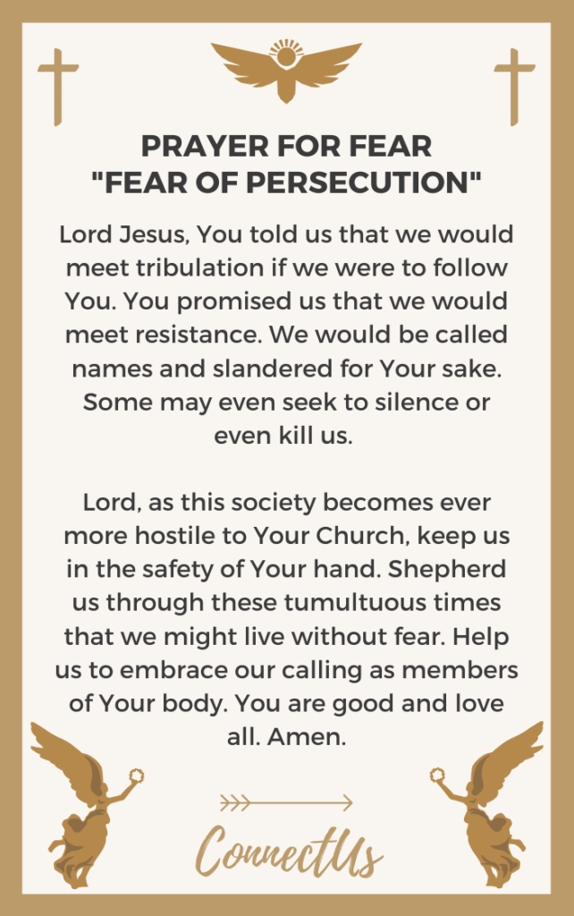 20 Powerful Prayers for Fear – ConnectUS