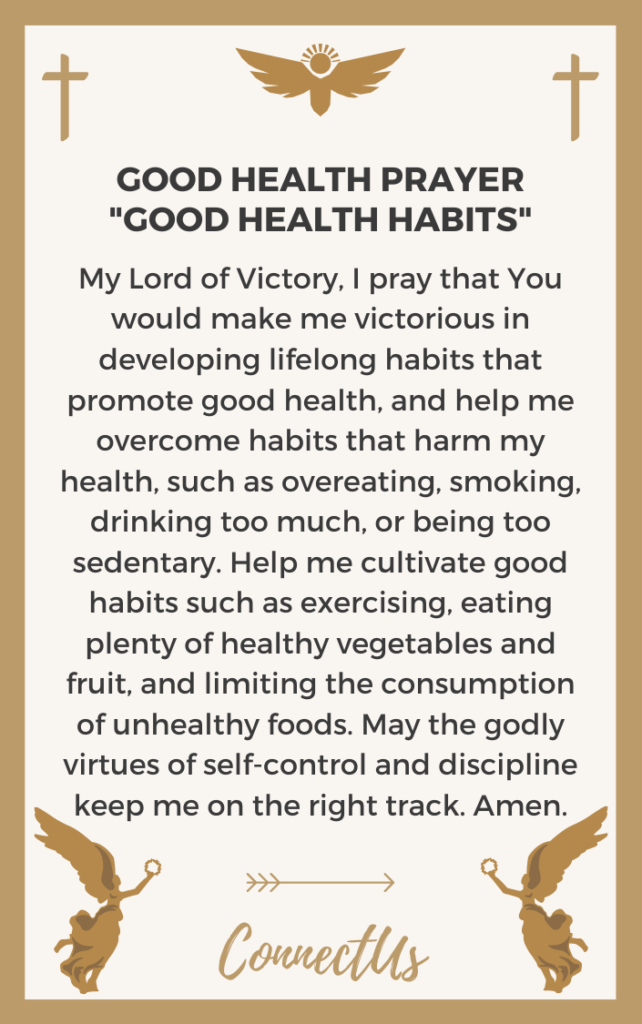 10 Strong Prayers for Good Health – ConnectUS
