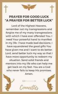 11 Powerful Prayers for Good Luck – ConnectUS