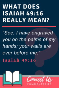 Isaiah 49:16 Meaning of I Have Engraved You on the Palms of My Hands ...