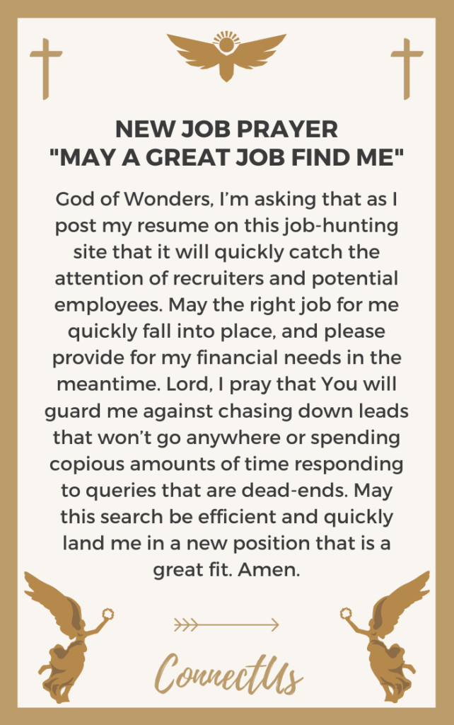 10 Powerful Prayers for a New Job – ConnectUS