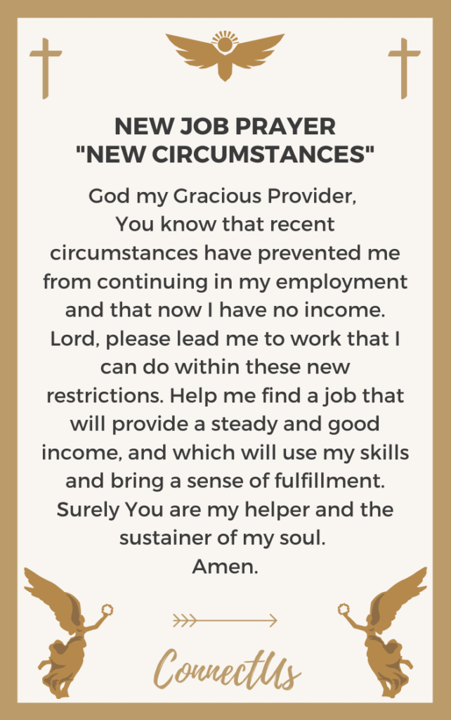 10 Powerful Prayers for a New Job – ConnectUS