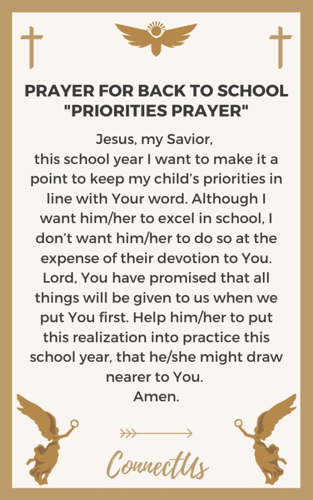10 Uplifting Prayers for Back to School – ConnectUS