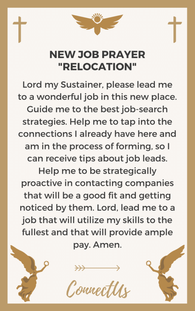 10 Powerful Prayers for a New Job – ConnectUS