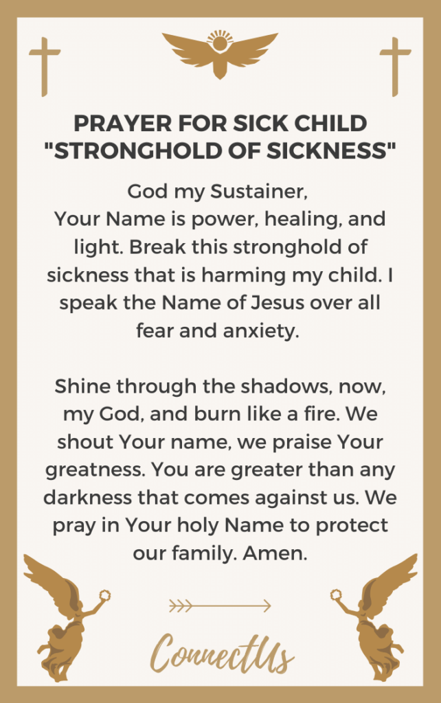 10 Powerful Prayers for a Sick Child – ConnectUS