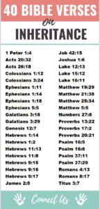 40 Transcendent Bible Scriptures on Inheritance – ConnectUS