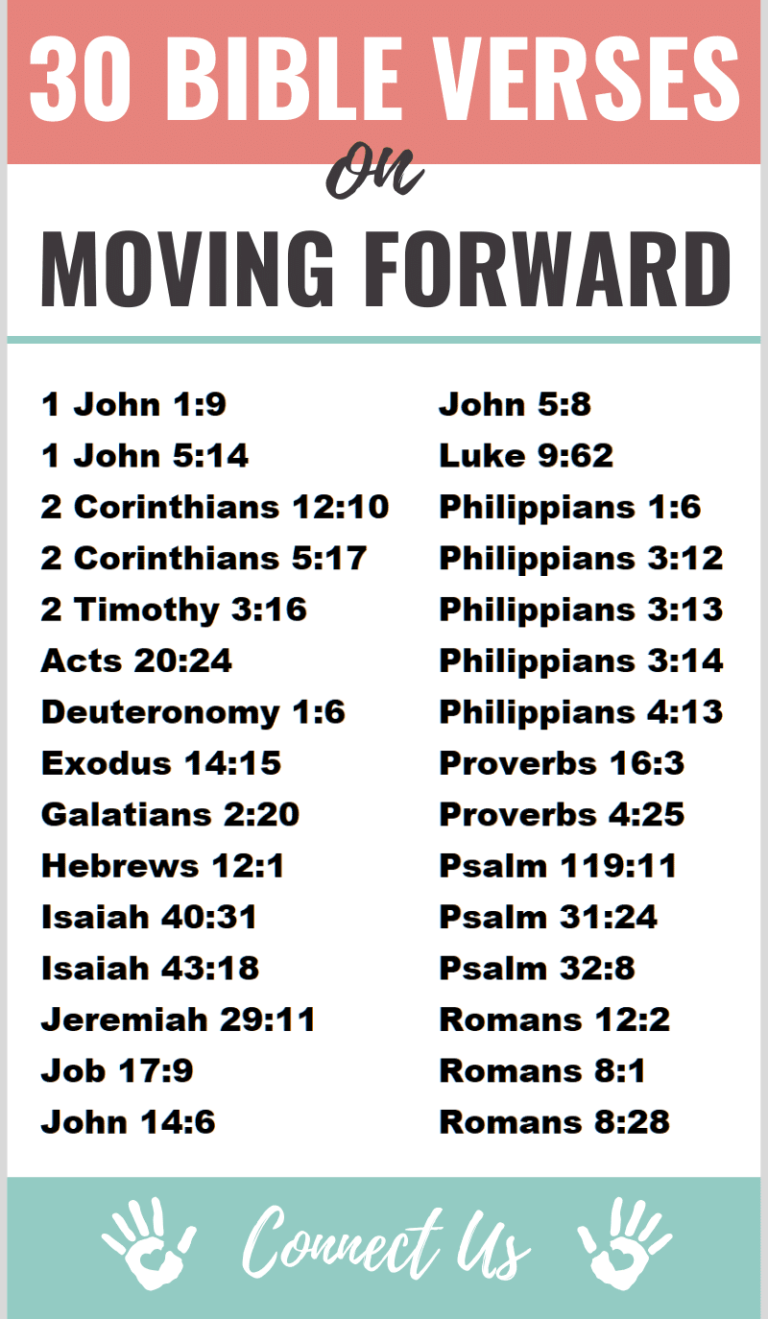 30 Uplifting Bible Scriptures on Moving Forward – ConnectUS