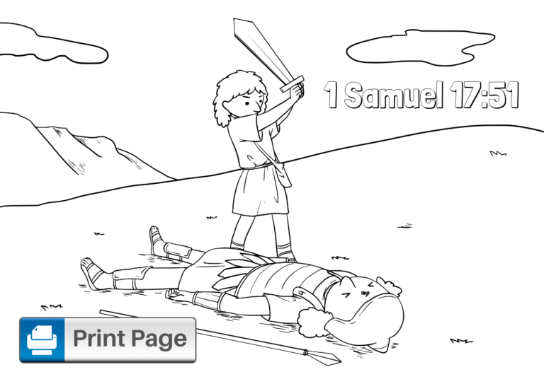 Free Printable David and Goliath Coloring Pages for Kids – ConnectUS