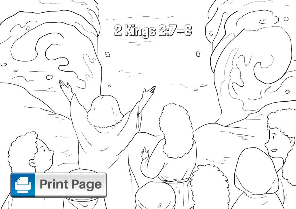 Elijah and the Chariot of Fire Coloring Pages for Kids – ConnectUS