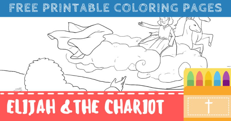 Elijah and the Chariot of Fire Coloring Pages for Kids – ConnectUS