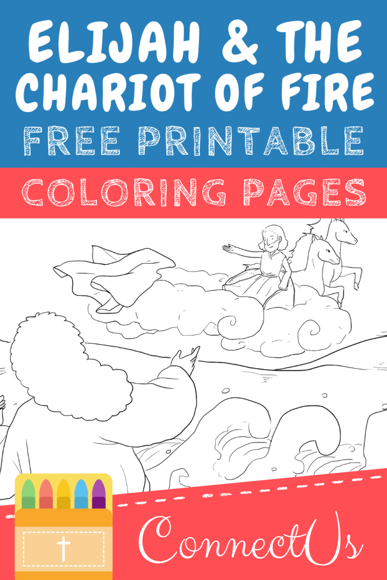 Elijah and the Chariot of Fire Coloring Pages for Kids – ConnectUS