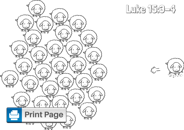 Parable of the Lost Sheep Coloring Pages (Free Printables) – ConnectUS