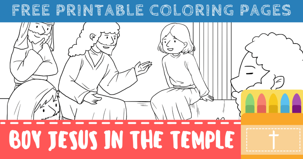 Boy Jesus in the Temple Coloring Pages for Kids – ConnectUS