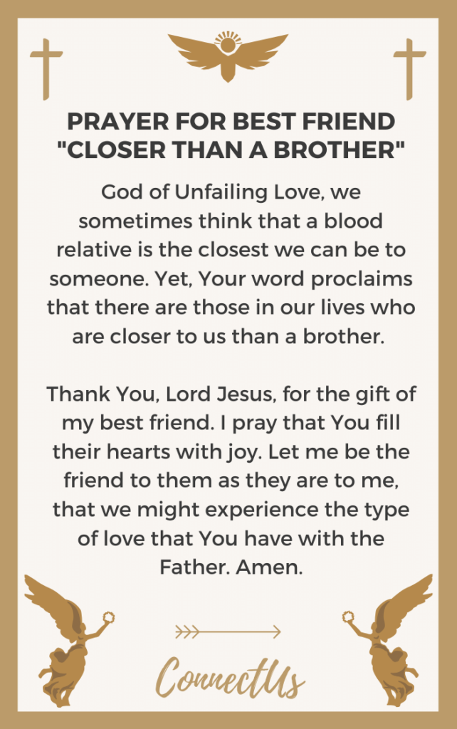 23 Uplifting Prayers for My Best Friend – ConnectUS