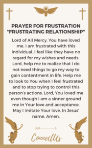 10 Powerful Prayers for Frustration – ConnectUS