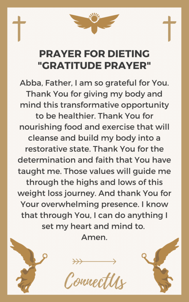 10 Powerful Prayers for Dieting – ConnectUS