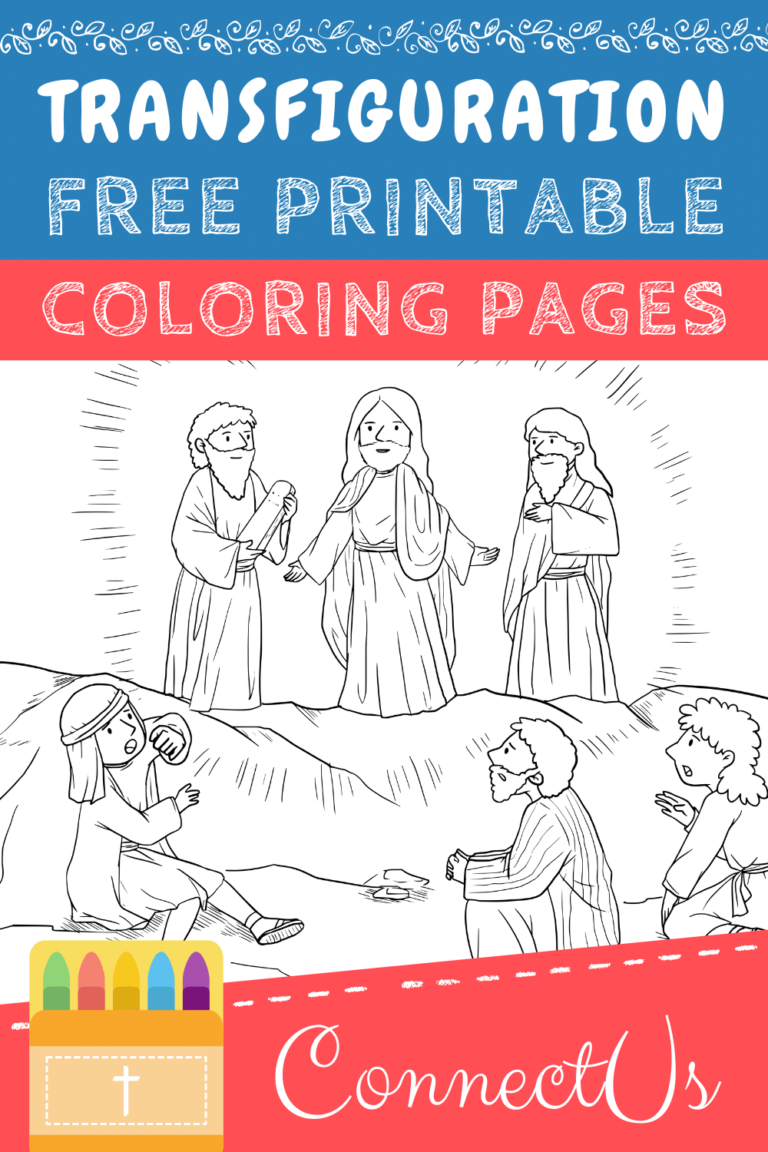 Jesus Transfiguration Coloring Pages (Free Printable PDFs) – ConnectUS