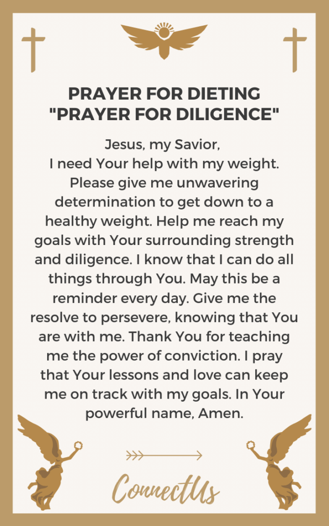 10 Powerful Prayers for Dieting – ConnectUS