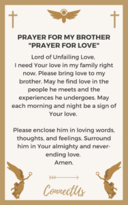 10 Powerful Prayers for My Brother – ConnectUS