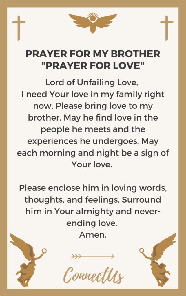 10 Powerful Prayers for My Brother – ConnectUS
