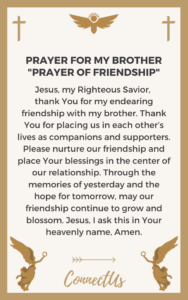 10 Powerful Prayers for My Brother – ConnectUS
