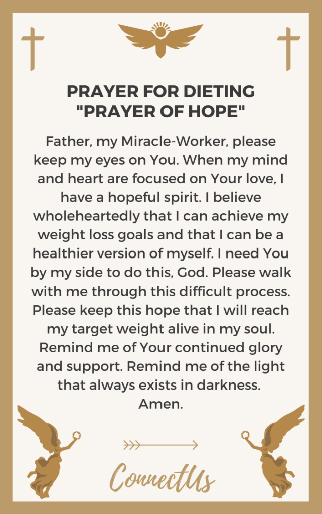 10 Powerful Prayers for Dieting – ConnectUS