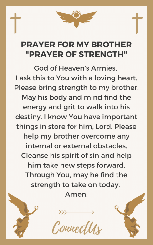 10 Powerful Prayers for My Brother – ConnectUS