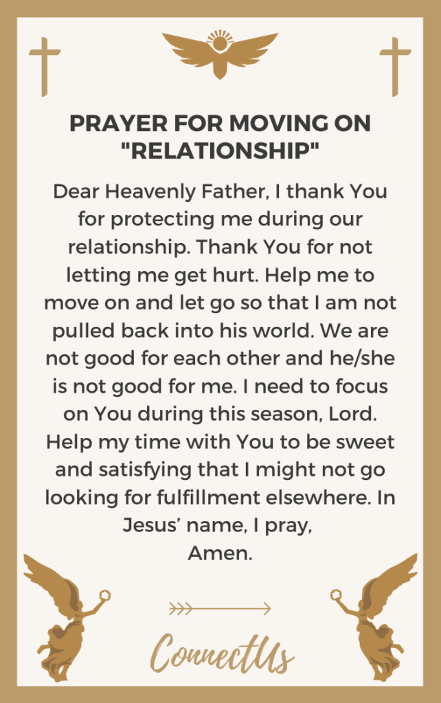 10 Powerful Prayers for Moving on and Letting Go – ConnectUS
