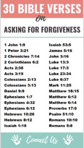 30 Uplifting Bible Scriptures on Asking for Forgiveness – ConnectUS