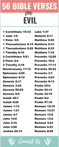 50 Powerful Bible Scriptures on Evil – ConnectUS