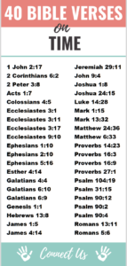 40 Best Bible Scriptures on Time – ConnectUS