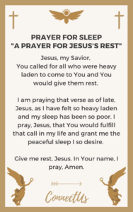 25 Powerful Prayers for Peaceful Sleep – ConnectUS