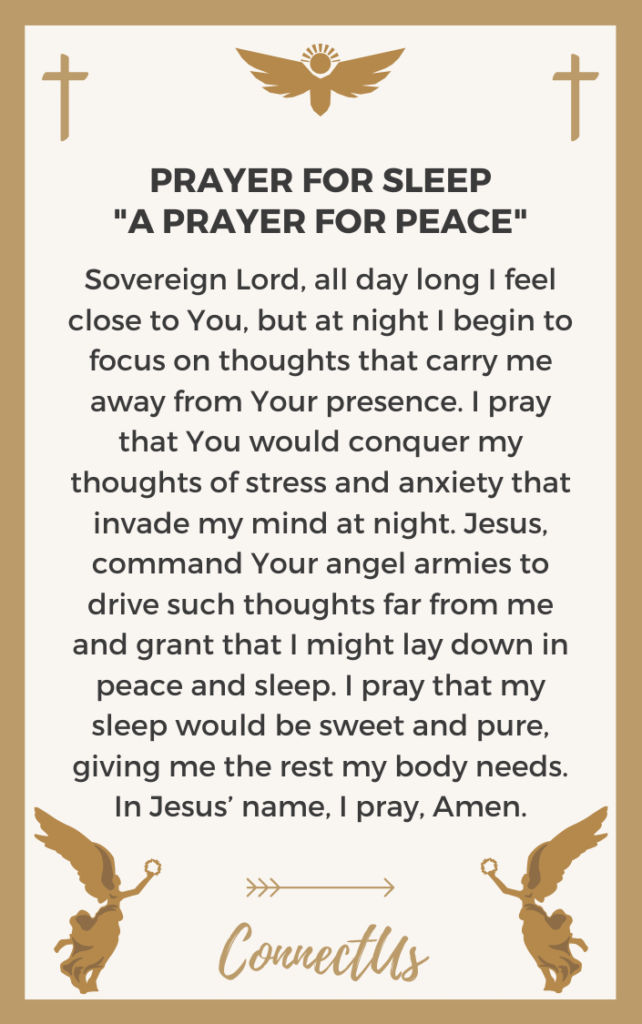 25 Powerful Prayers for Peaceful Sleep – ConnectUS