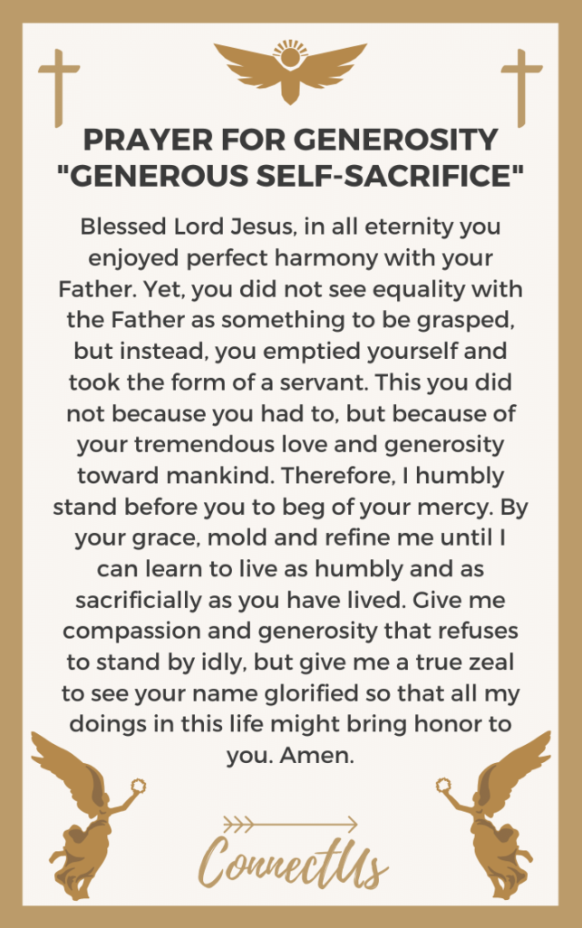 10 Powerful Prayers for Generosity – ConnectUS