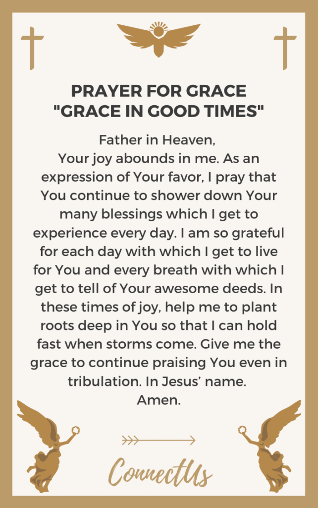25 Powerful Prayers for Grace – ConnectUS