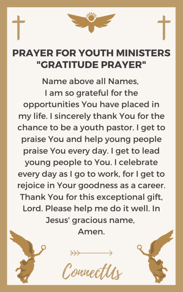 10 Powerful Prayers for Youth Ministers – ConnectUS