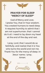 25 Powerful Prayers for Peaceful Sleep – ConnectUS