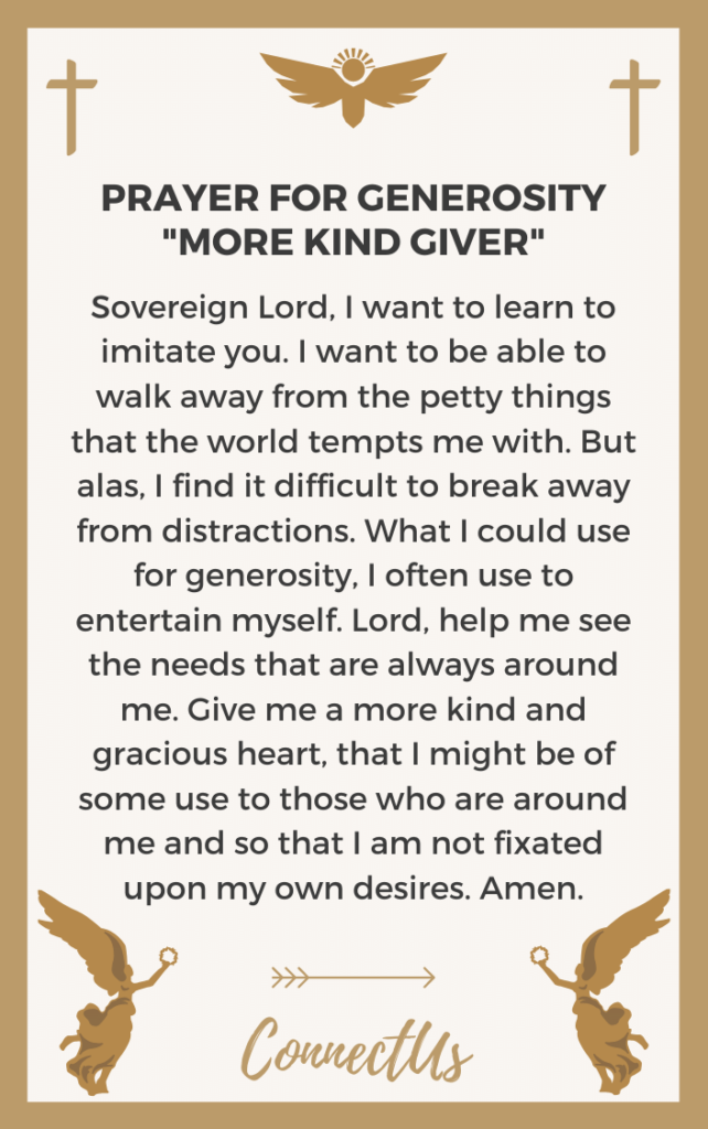 10 Powerful Prayers for Generosity – ConnectUS
