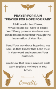 10 Powerful Prayers for Rain – ConnectUS