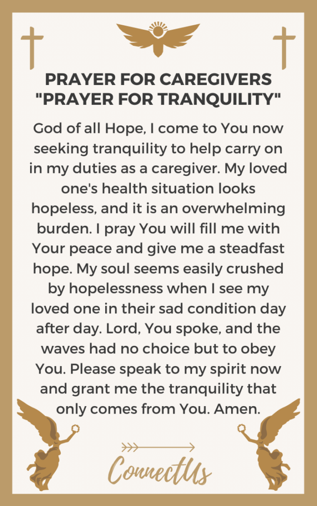 15 Strong Prayers for Caregivers – ConnectUS