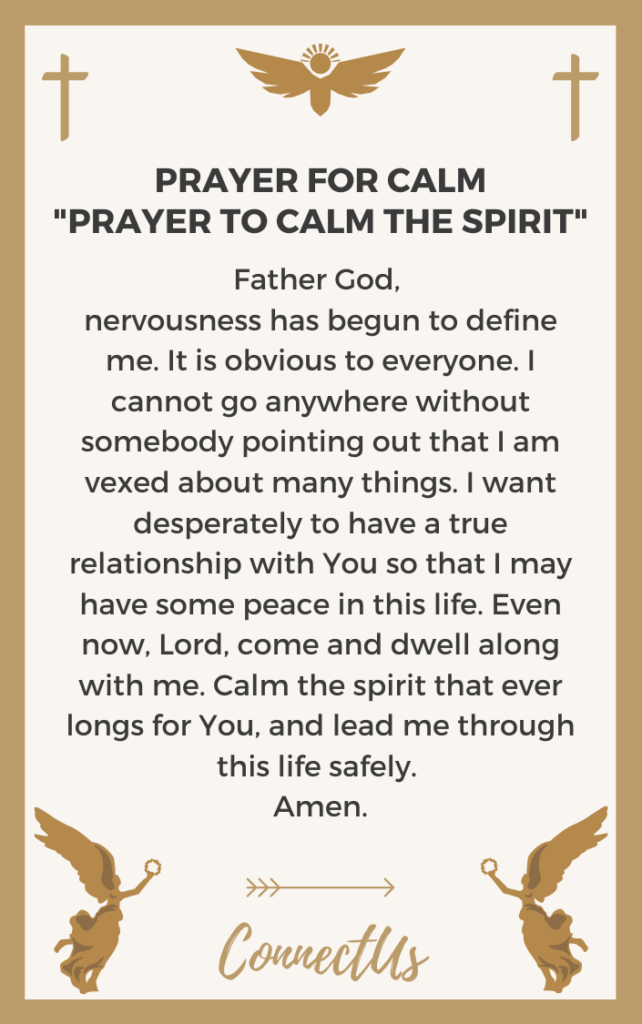 25 Powerful Prayers for Calm – ConnectUS