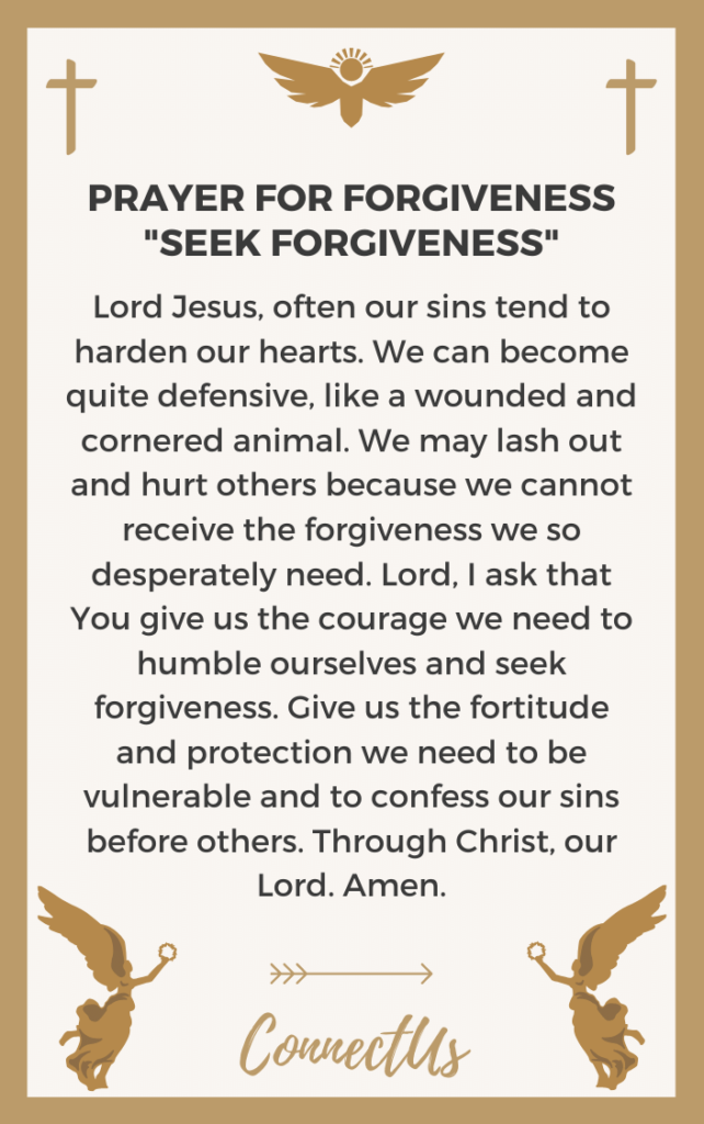 25 Strong Prayers for Forgiveness of Sins – ConnectUS