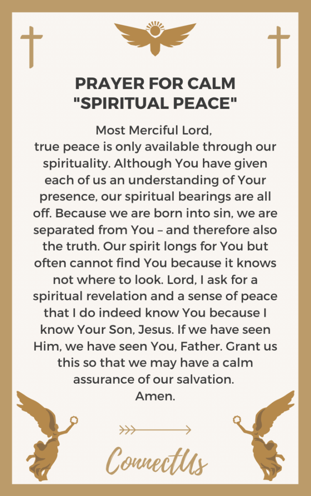 25 Powerful Prayers for Calm – ConnectUS