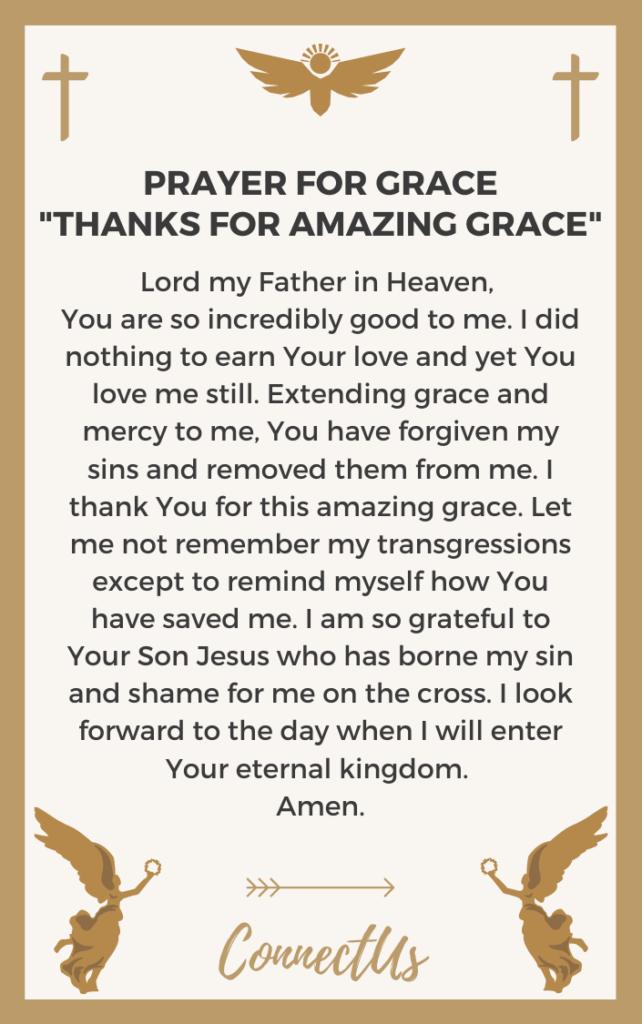 25 Powerful Prayers for Grace – ConnectUS