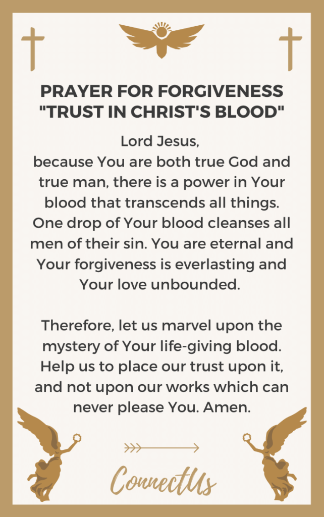 25 Strong Prayers for Forgiveness of Sins – ConnectUS